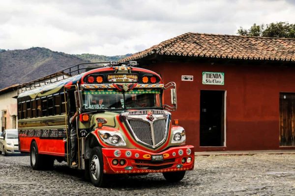The Famous Central American Chicken Bus - These Foreign Roads Travel + Food